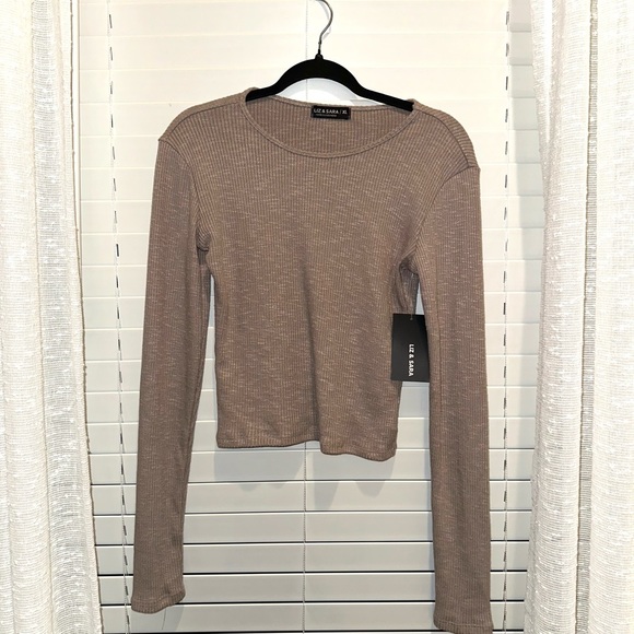 Tops | Tan Crop Top | Poshmark